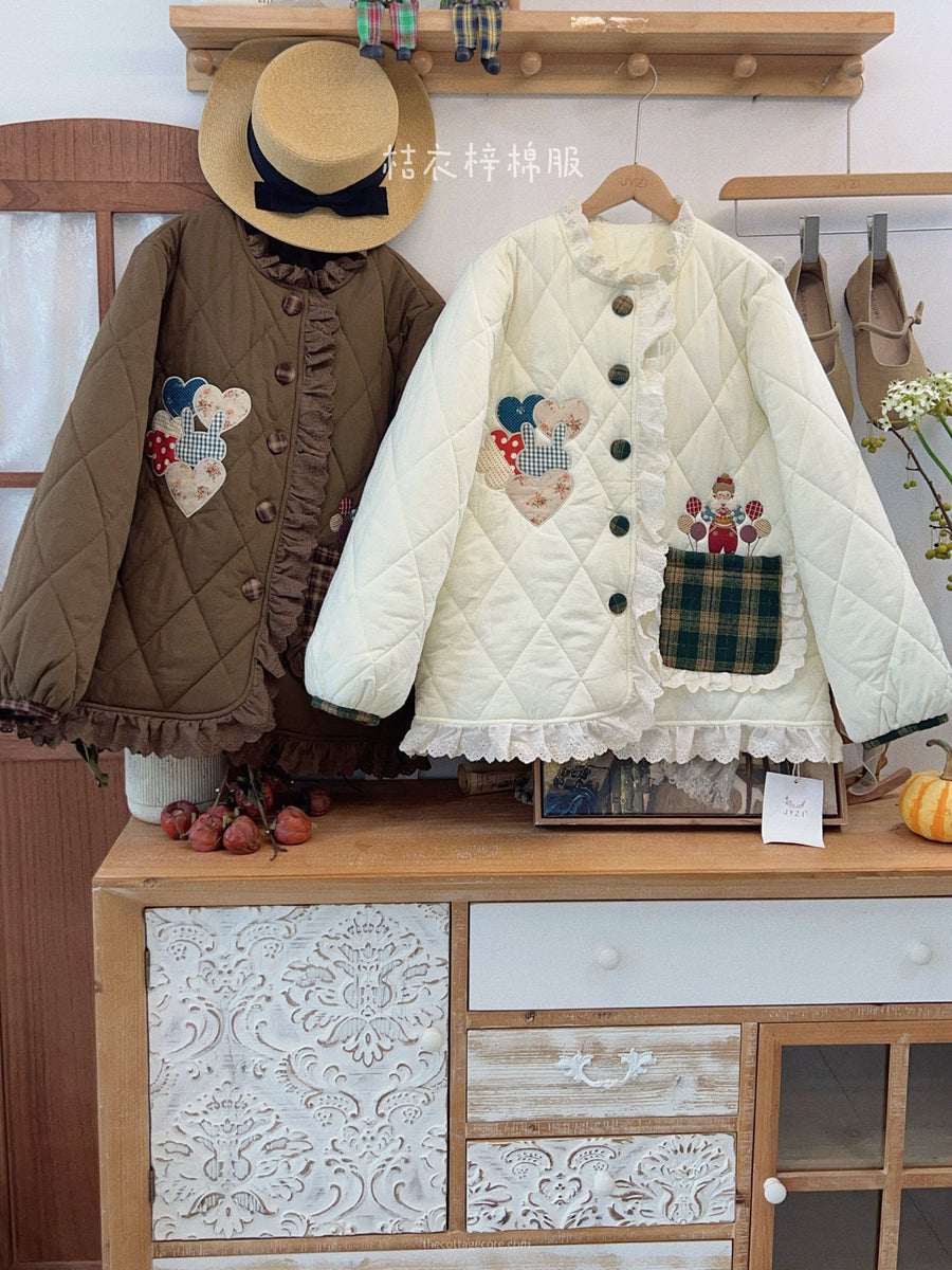 Cute Girly Quilted Jacket– The Cottagecore