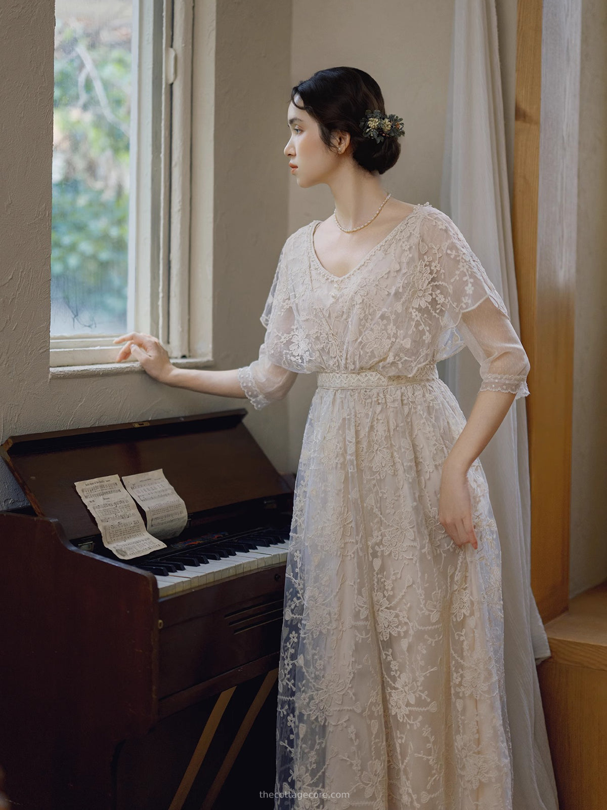 Embroidered Lace Dream Dress– The Cottagecore