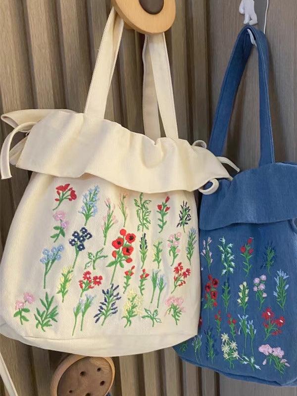 Naturecore Embroidered Handbag– The Cottagecore