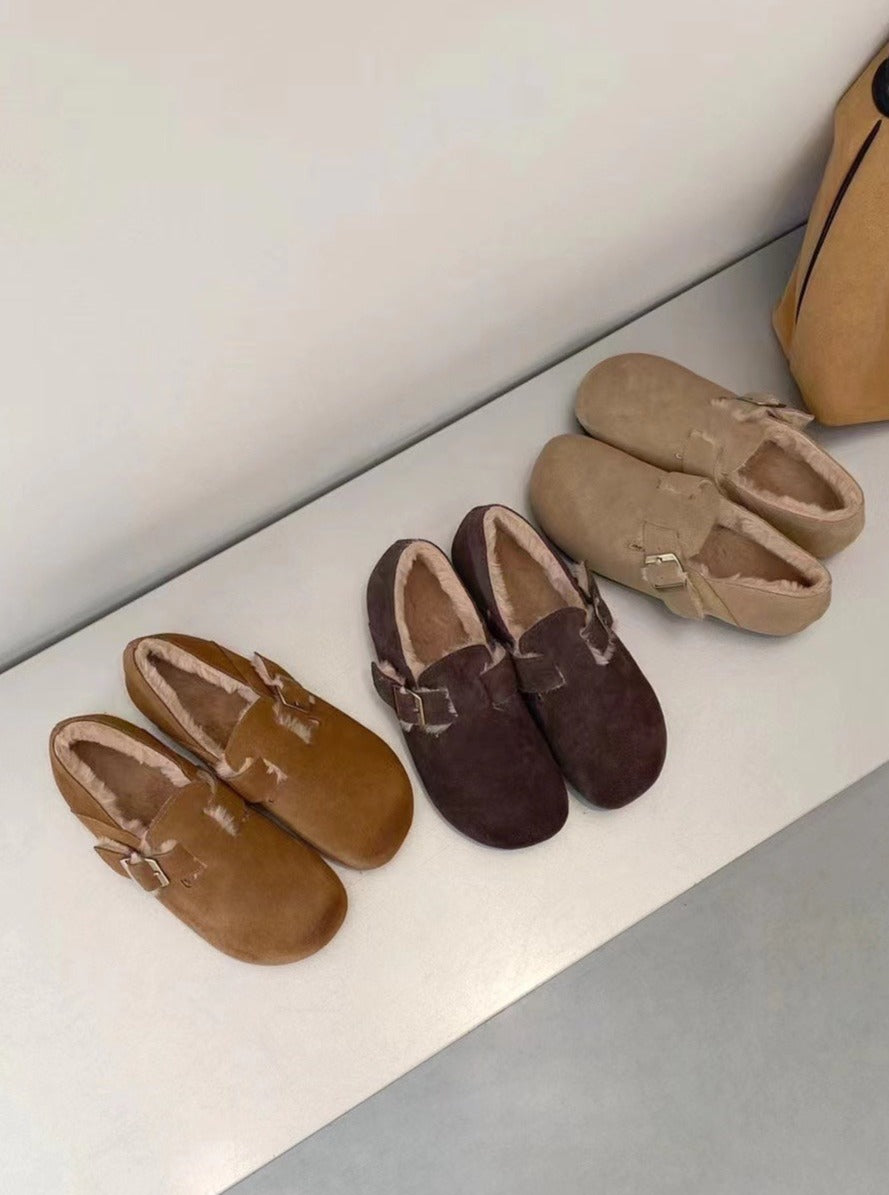 Mori Girl Fleece Leather Shoes– The Cottagecore