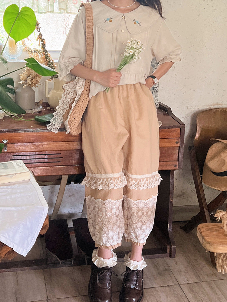 Cute Lace Trim Bloomers– The Cottagecore