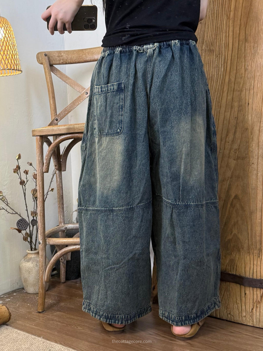Super Cute Embroidered Kitten Jeans– The Cottagecore