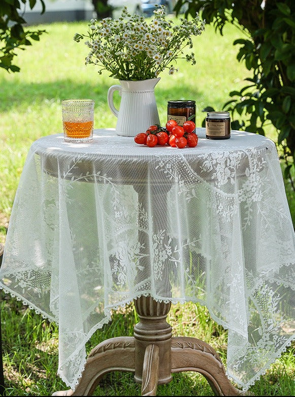 French Transparent Lace Tablecloth– The Cottagecore