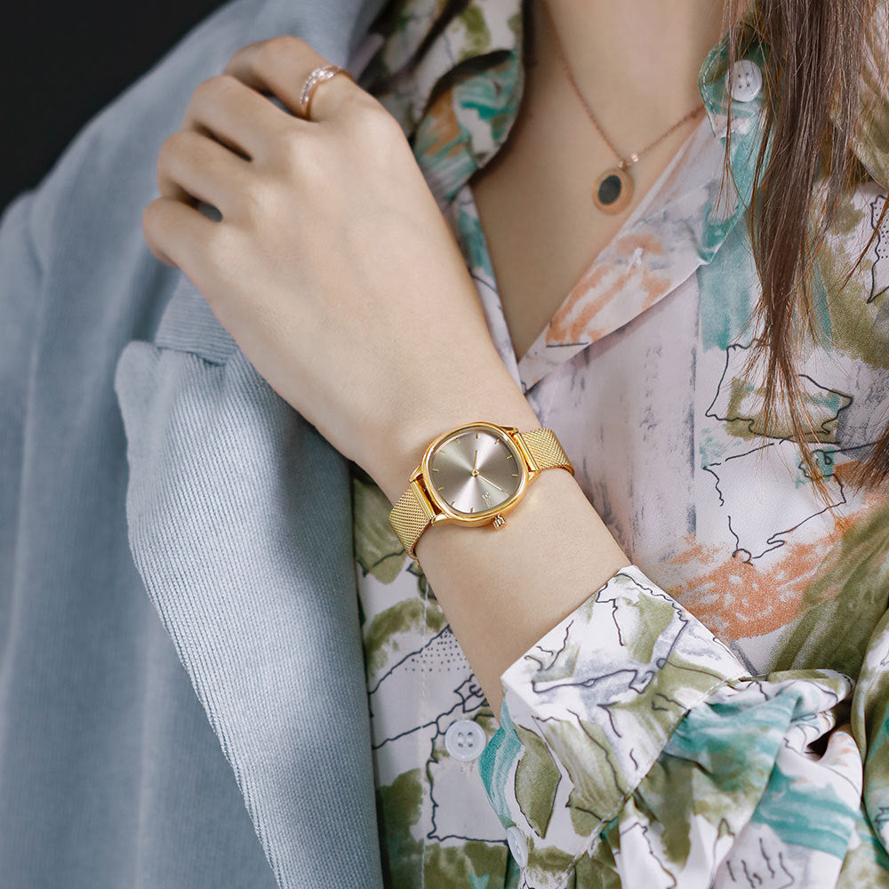 Golden Mesh Bracelet Watch– The Cottagecore