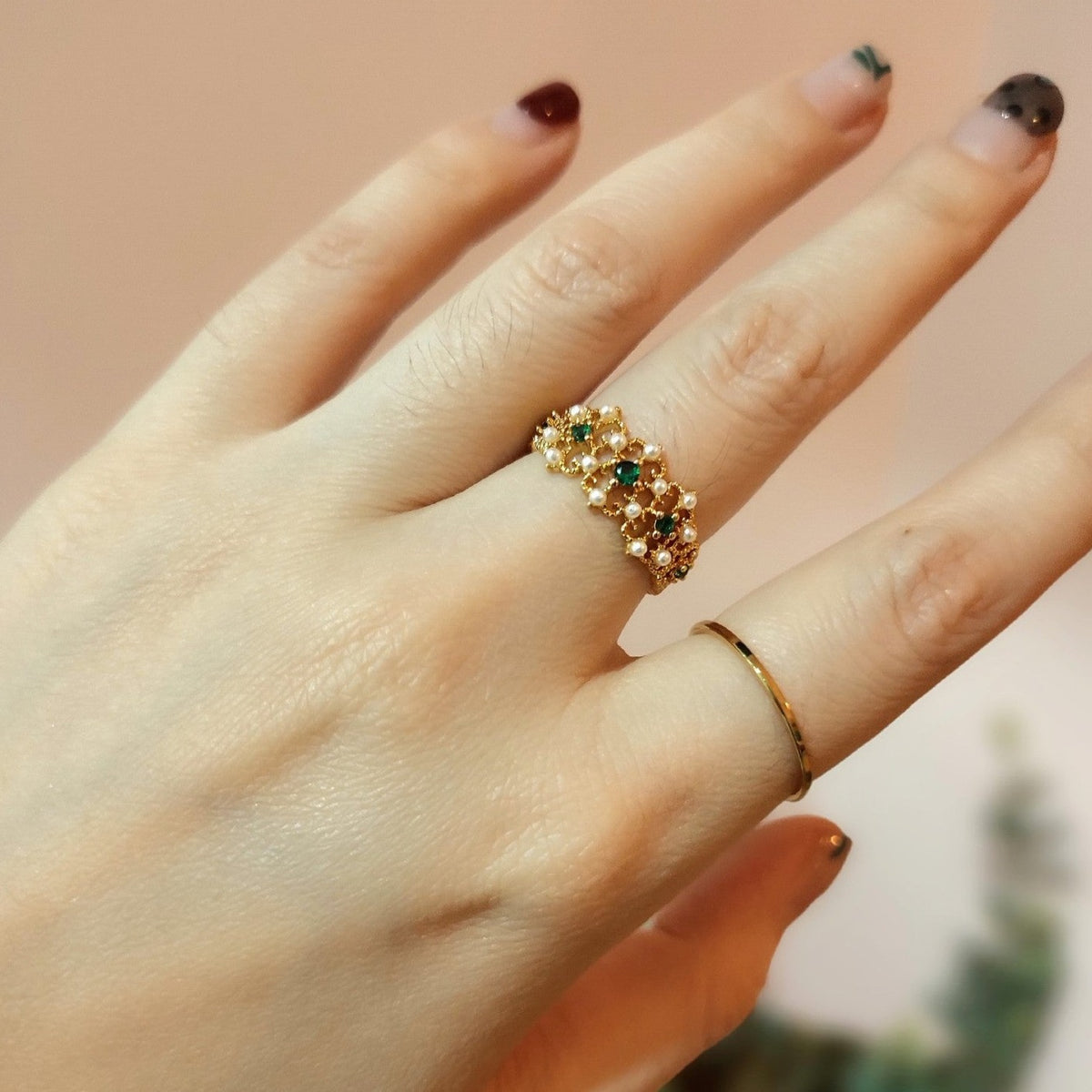 Antique Royalcore Open Ring– The Cottagecore