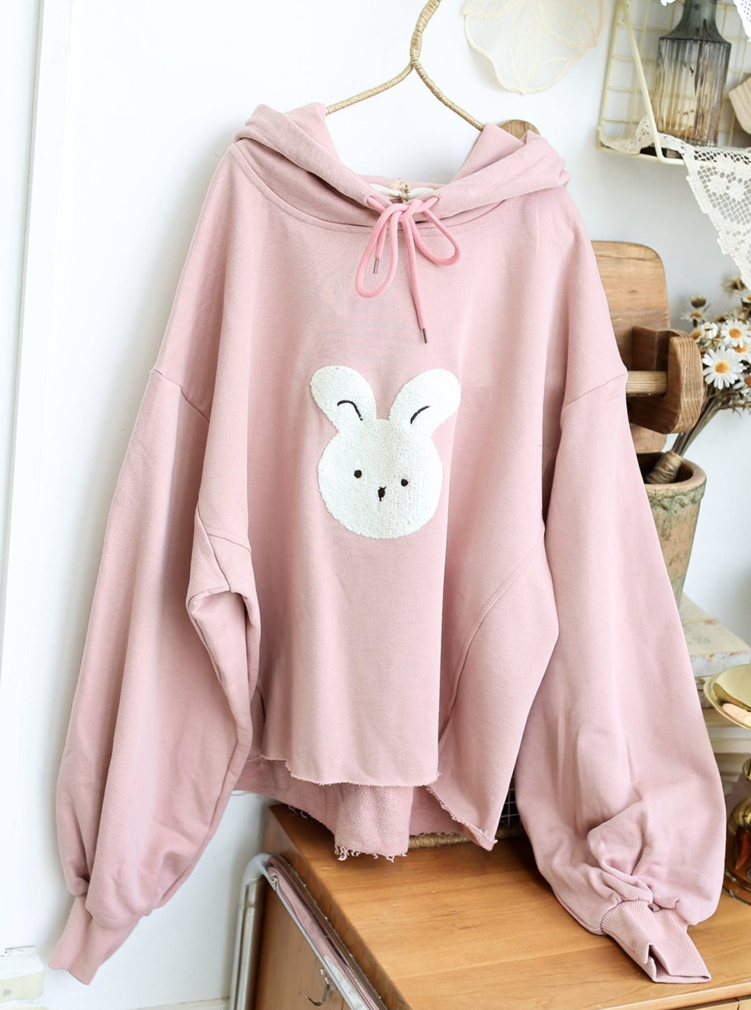 Cute Rabbit Loose Fit Hoodie– The Cottagecore