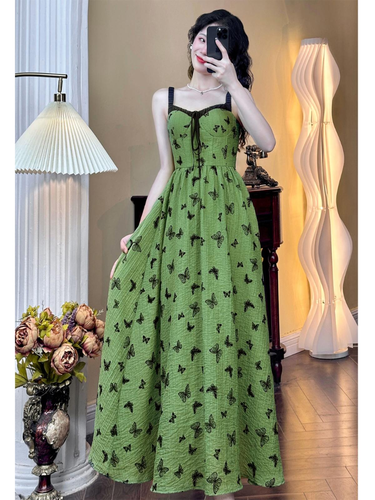 Elegant Butterfly Slip Dress– The Cottagecore