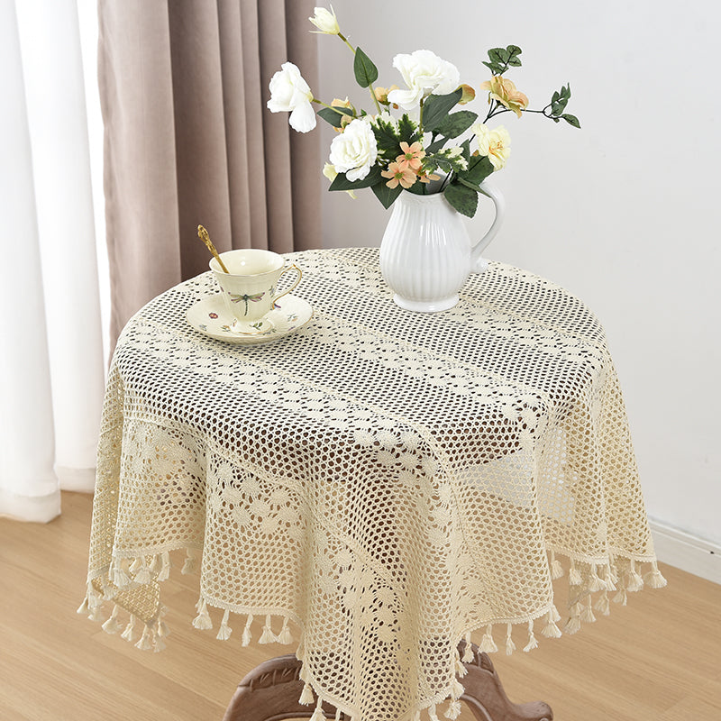 Retro Crochet Lace Tablecloth– The Cottagecore