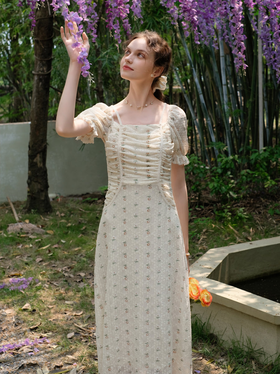 Cottagecore Pleated 2 Way Dress– The Cottagecore