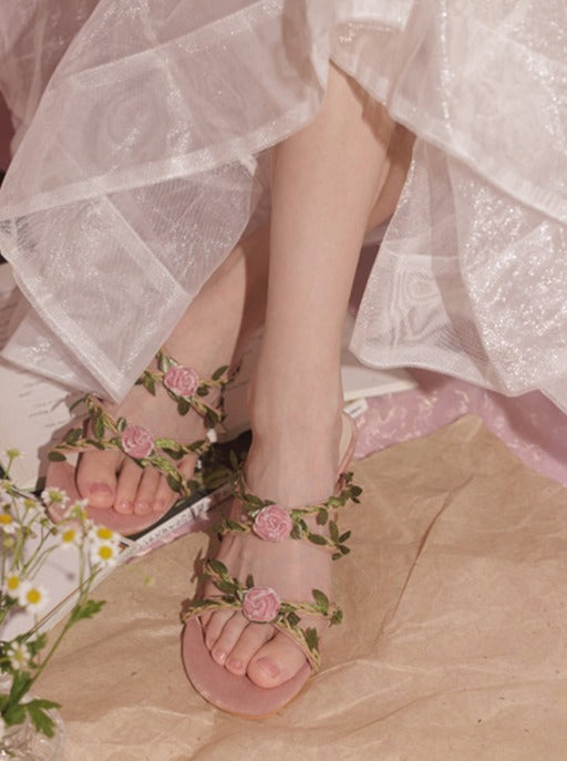 Vintage Flower Sandals– The Cottagecore