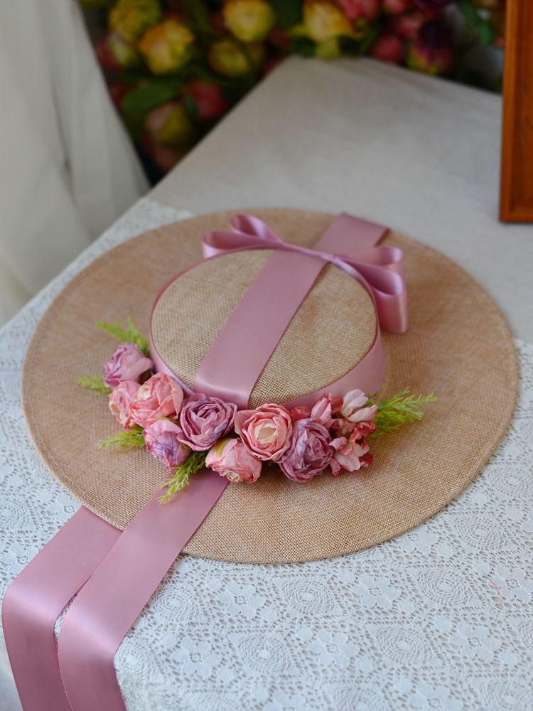 Vintage Flower Bow Hat– The Cottagecore