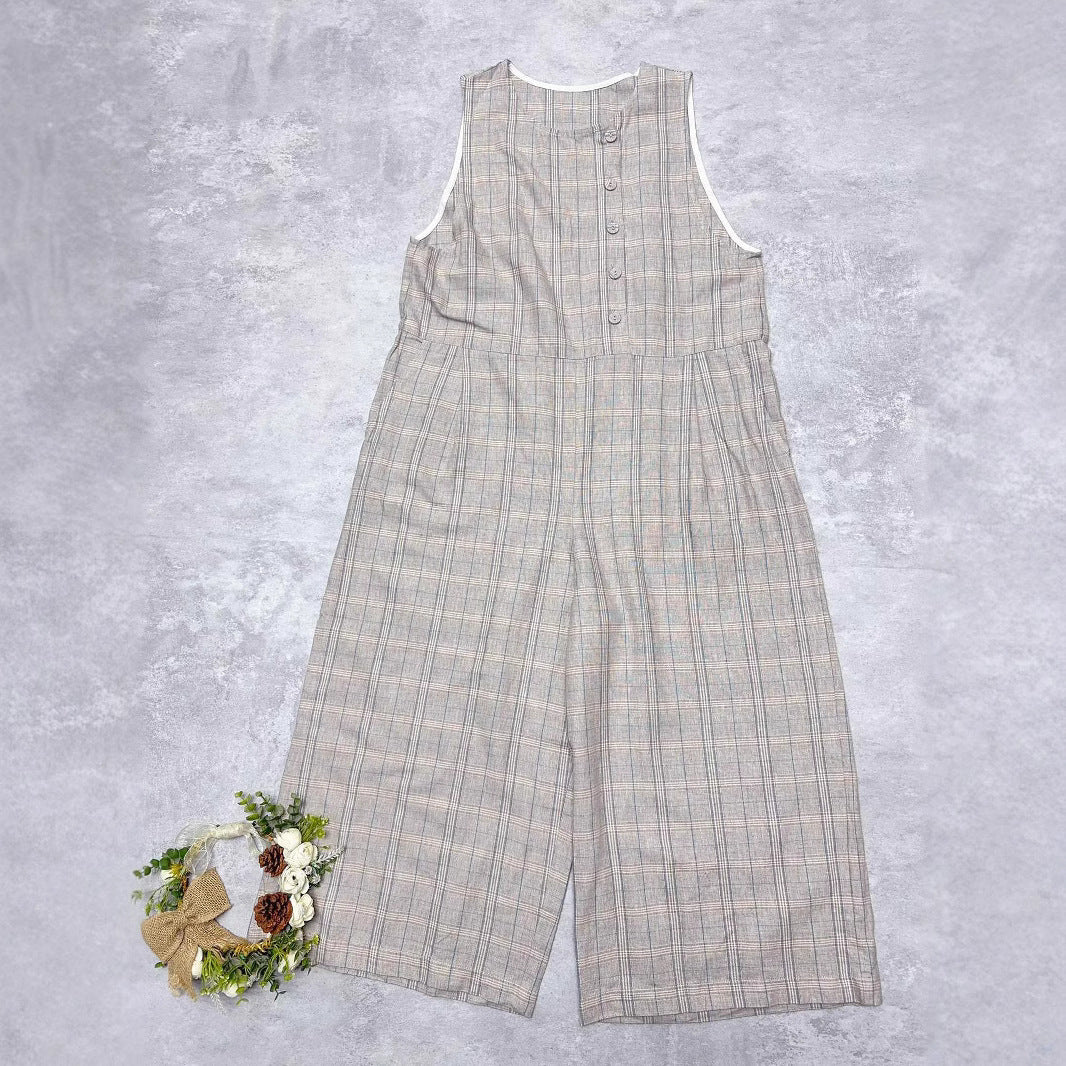 Linen Plaid Overalls– The Cottagecore