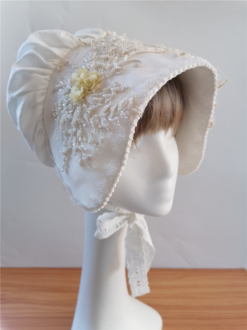 Medieval Floral Bonnet Hat– The Cottagecore
