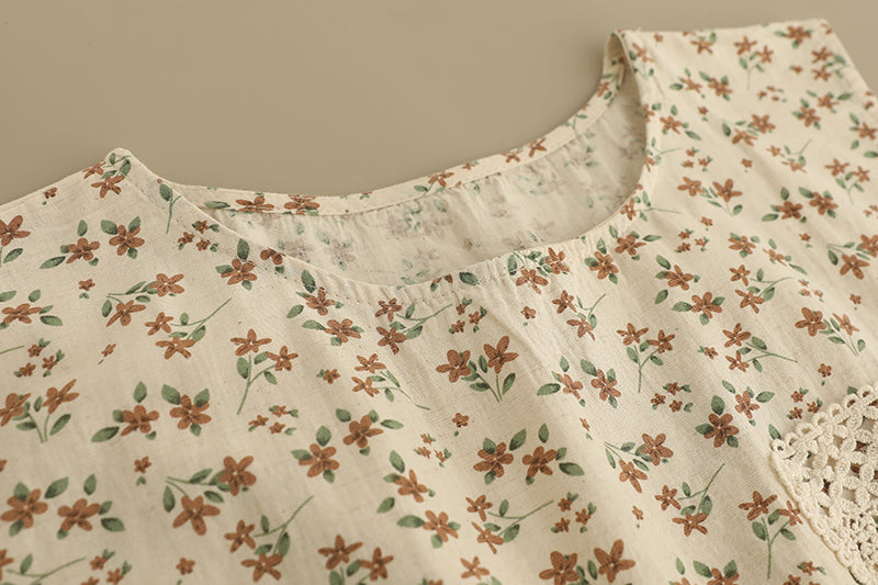 Farmcore Floral Print Overall Dress– The Cottagecore