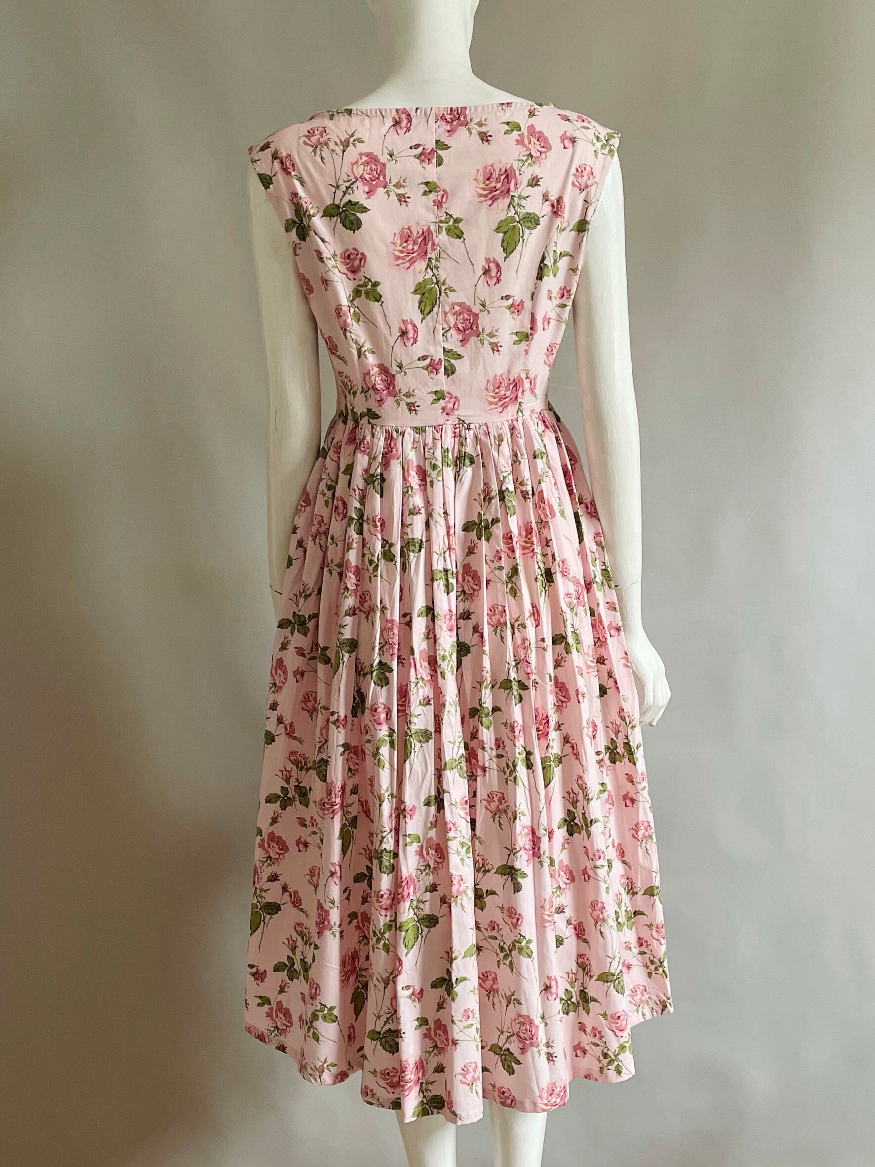 French Vintage Rose Dress– The Cottagecore