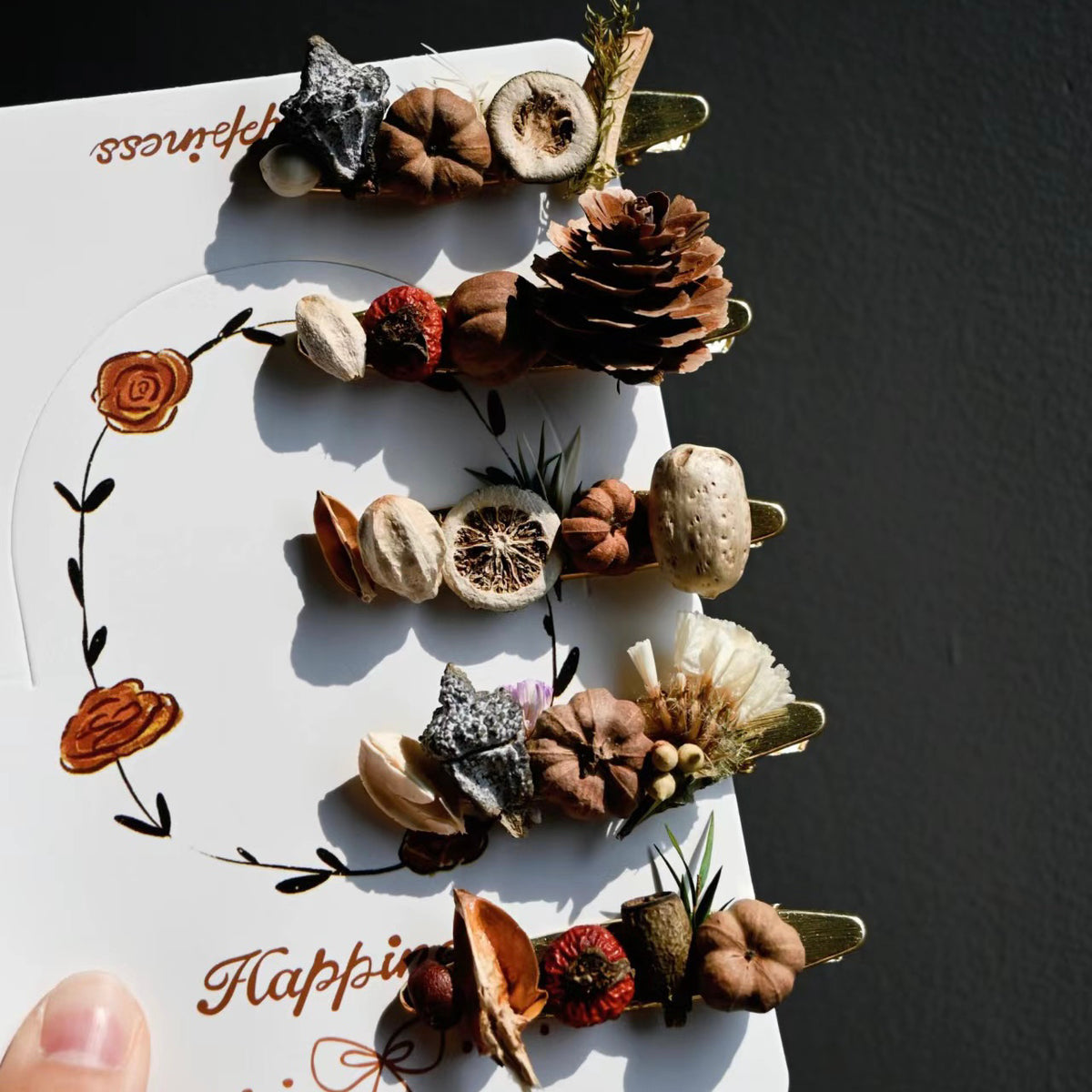 Preserved Natural Seed Hair Pin– The Cottagecore