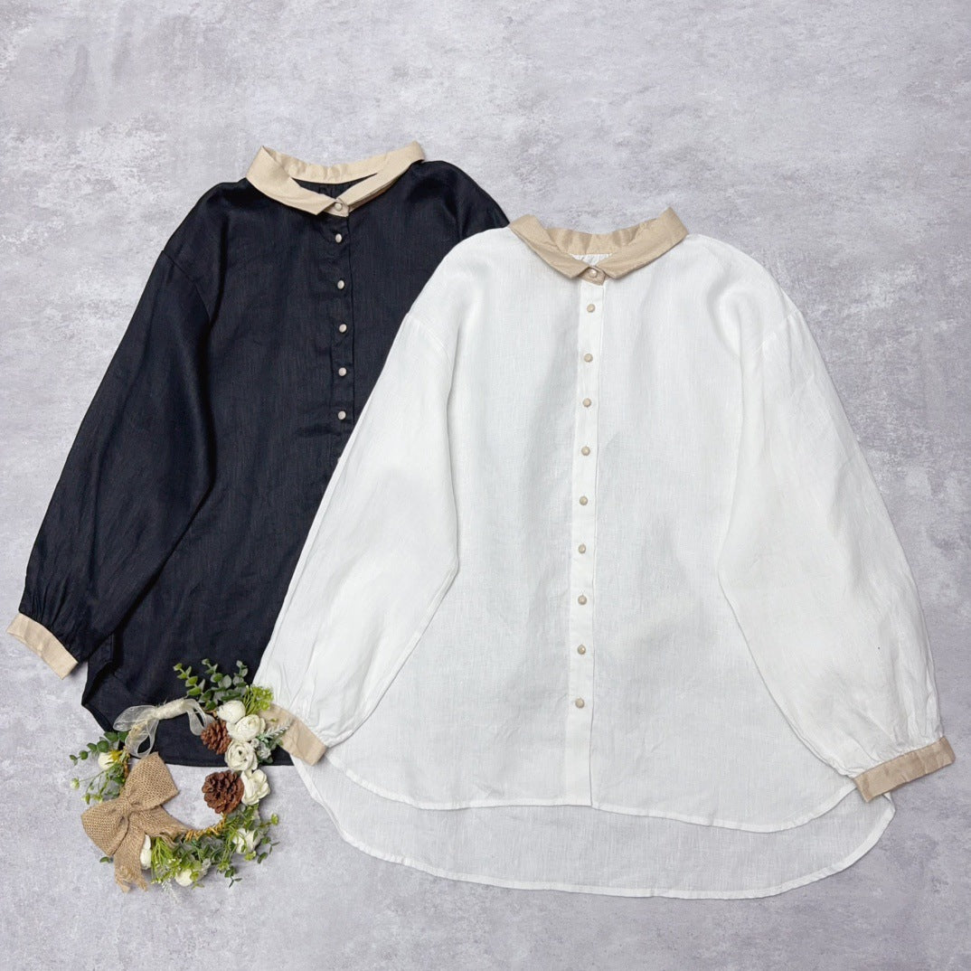 100% Linen Blouse– The Cottagecore
