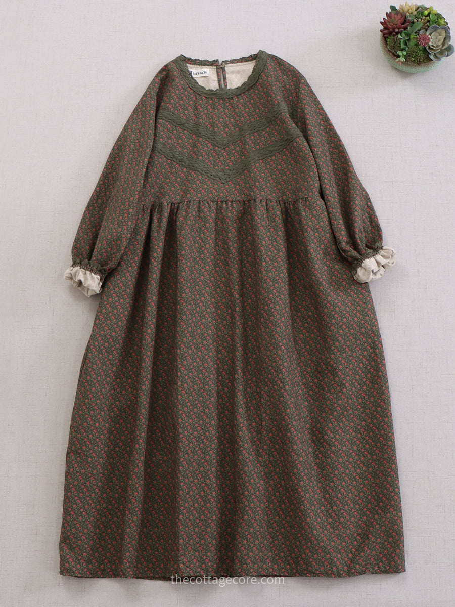 Farmcore Cotton Floral Dress– The Cottagecore