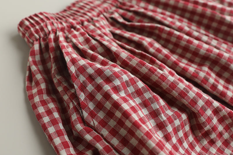 Wide Leg Checkered Pants– The Cottagecore