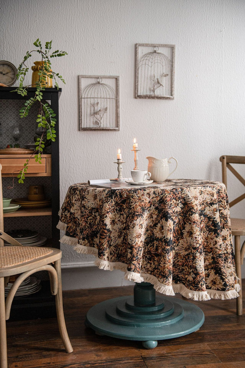 Retro Floral Tablecloth– The Cottagecore