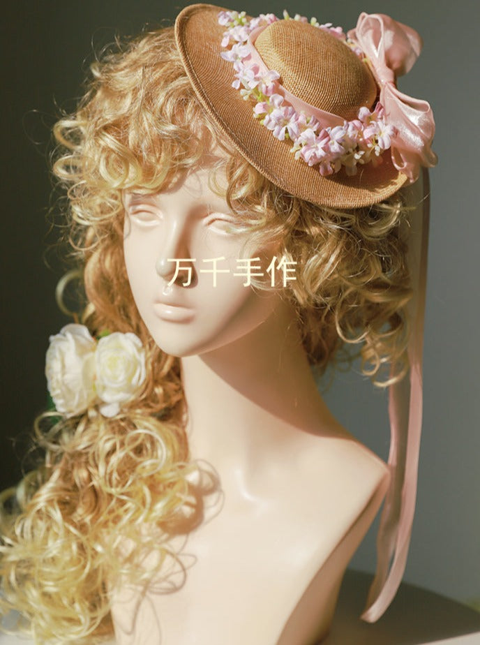 Simple Straw Flat Fascinator Hat– The Cottagecore