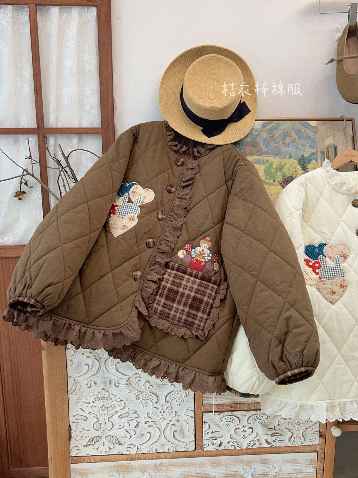 Cute Girly Quilted Jacket– The Cottagecore