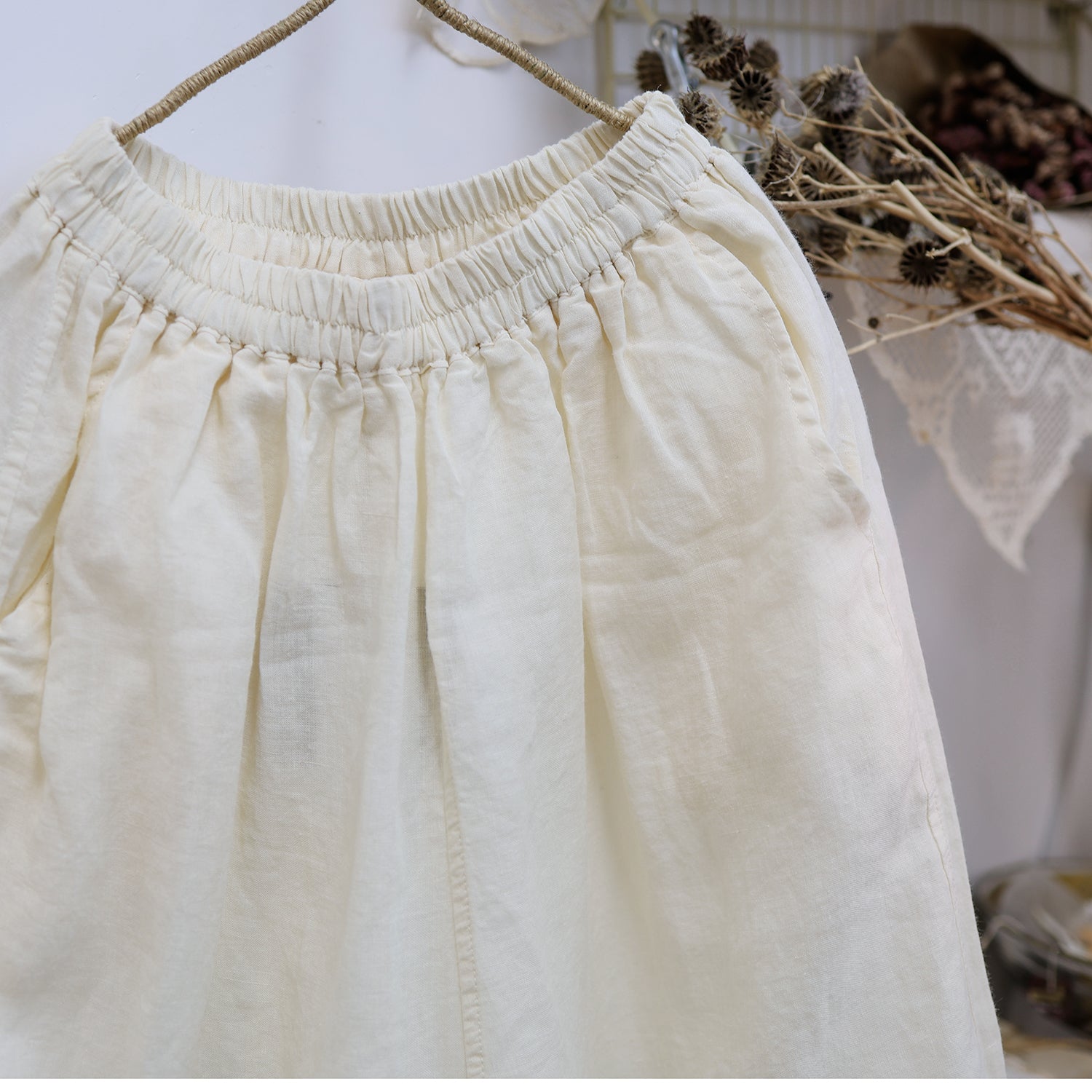 Lace Patchwork Linen Bloomers– The Cottagecore