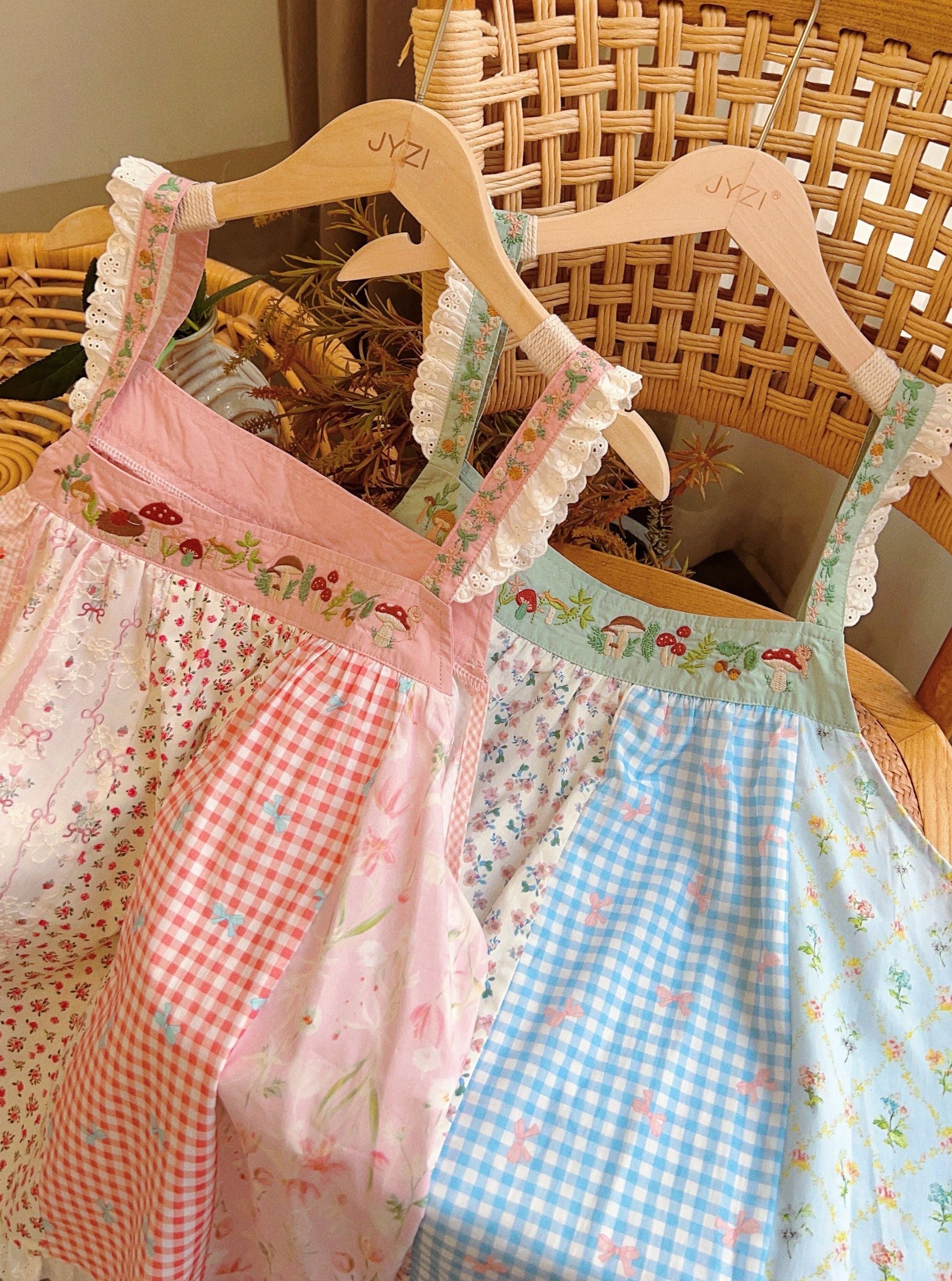 Super Cute Mushroom Embroidered Cami Top– The Cottagecore