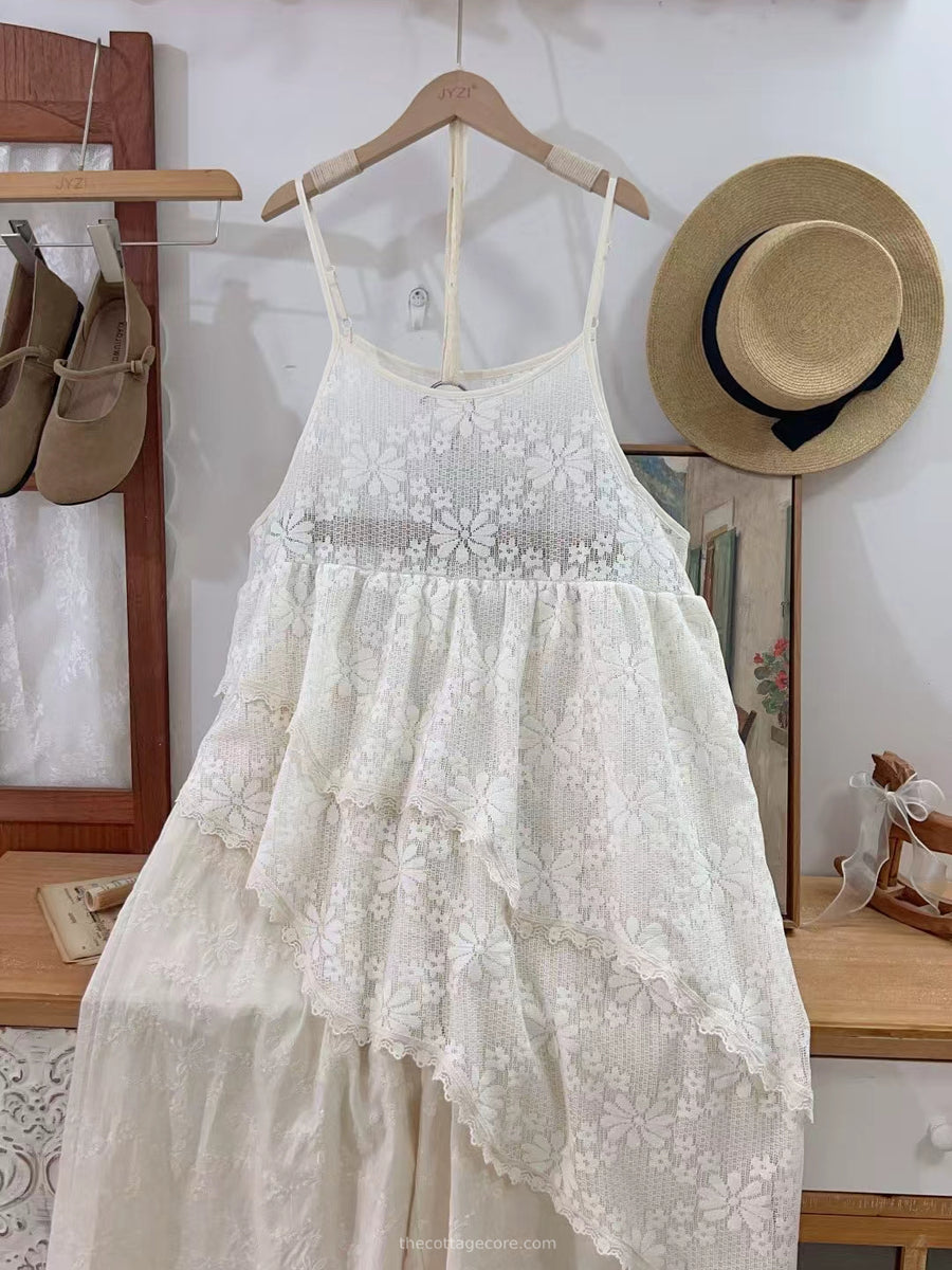 Floral Cami Top + Lace Embroidered Pants– The Cottagecore