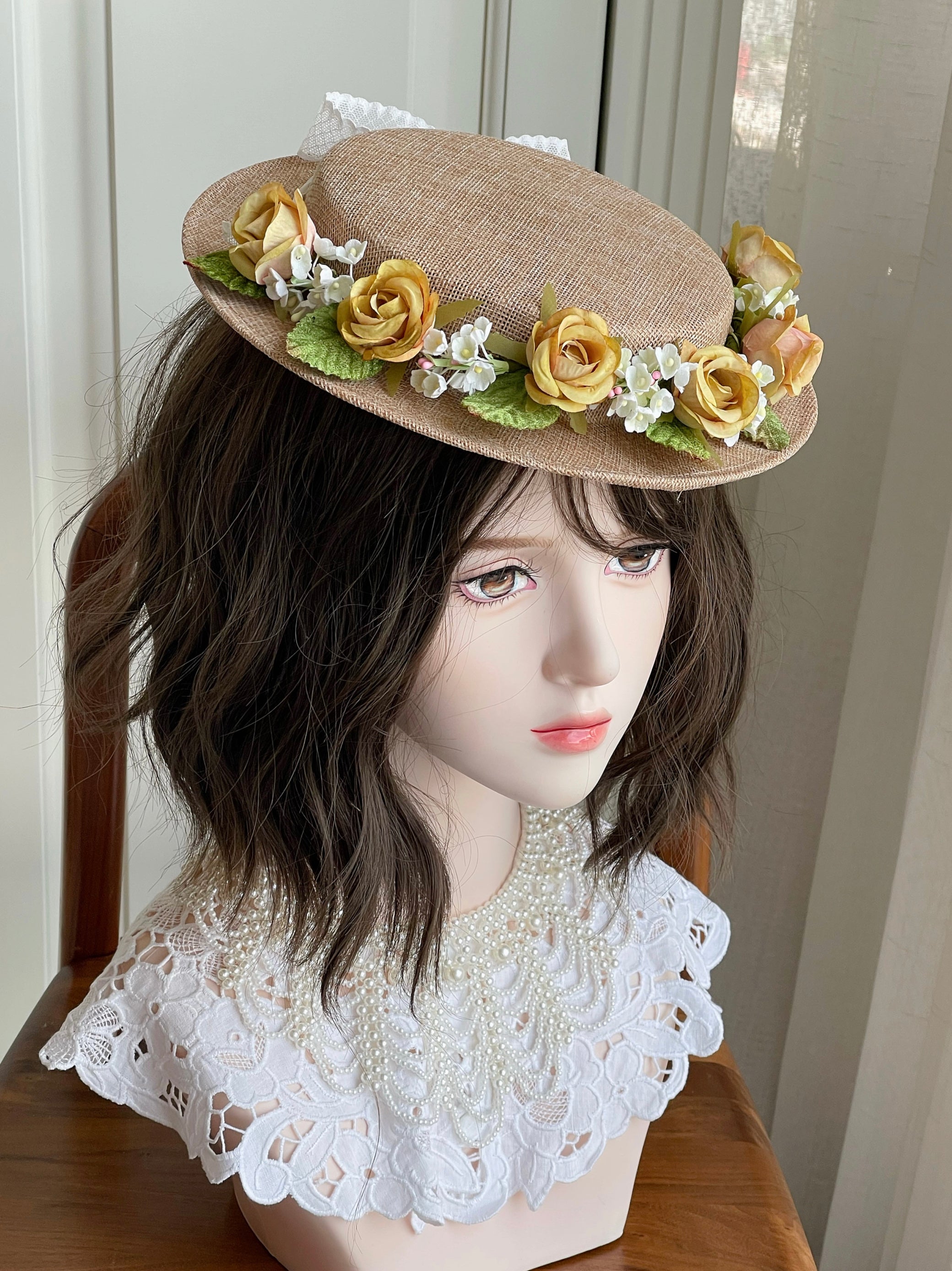 Vintage Flower Lace Hat– The Cottagecore