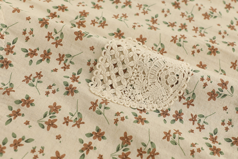 Farmcore Floral Print Overall Dress– The Cottagecore