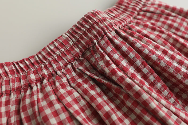 Wide Leg Checkered Pants– The Cottagecore