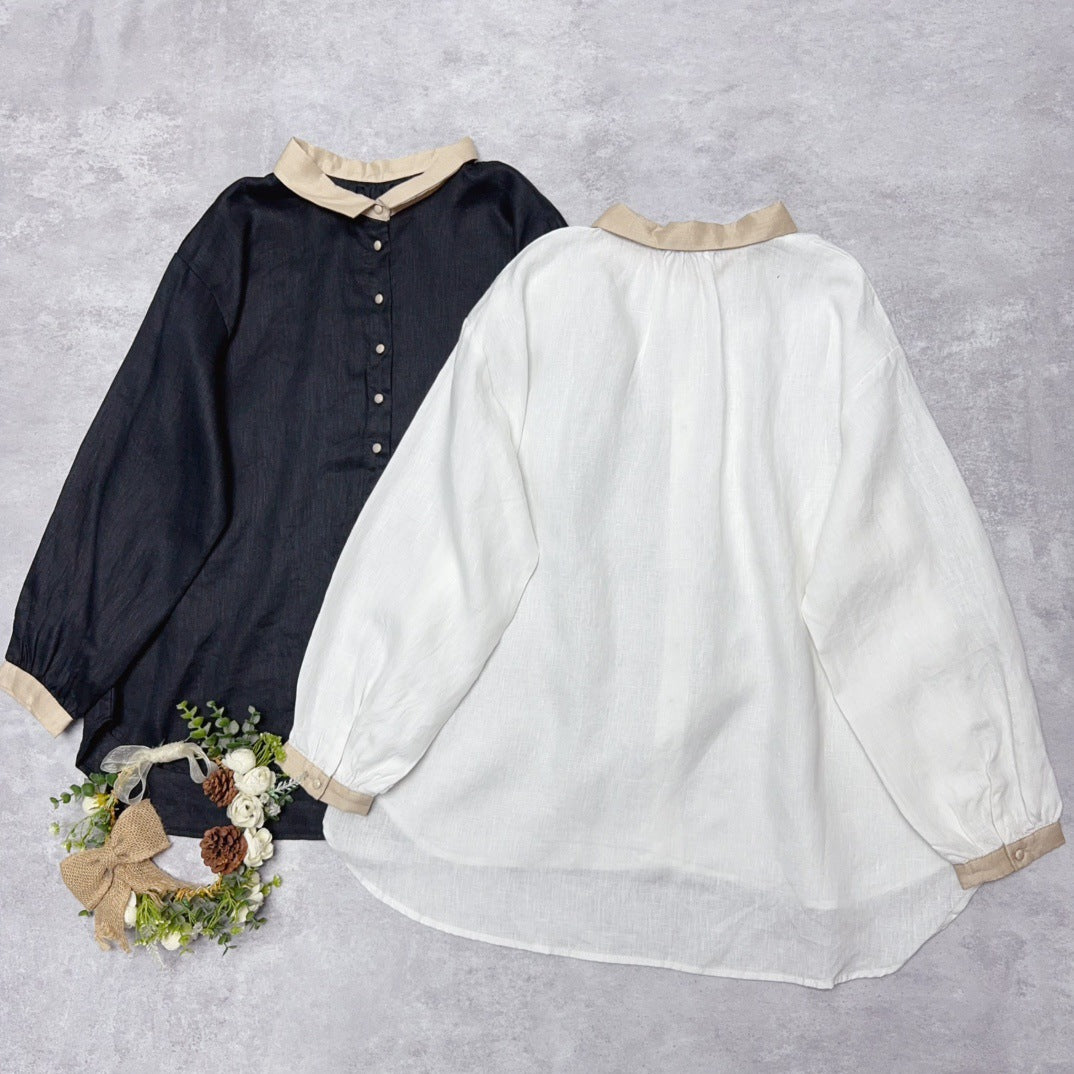 100% Linen Blouse– The Cottagecore