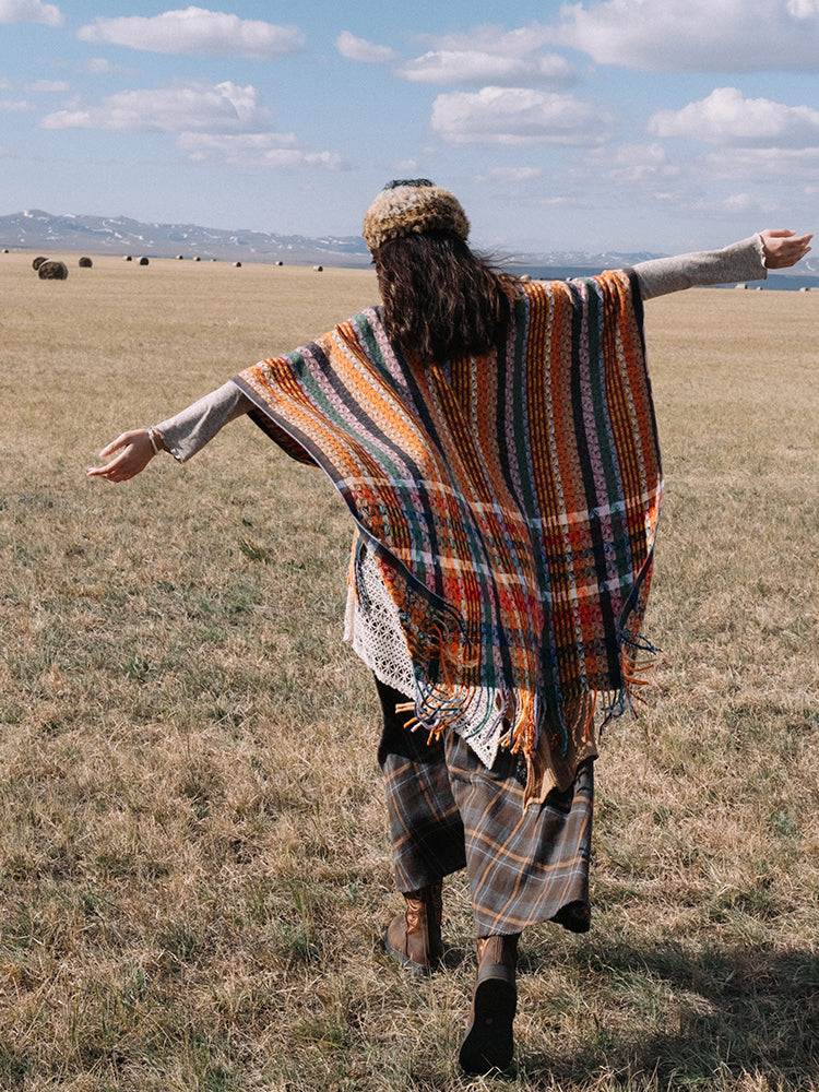 Ethnic Style Colorful Shawl– The Cottagecore