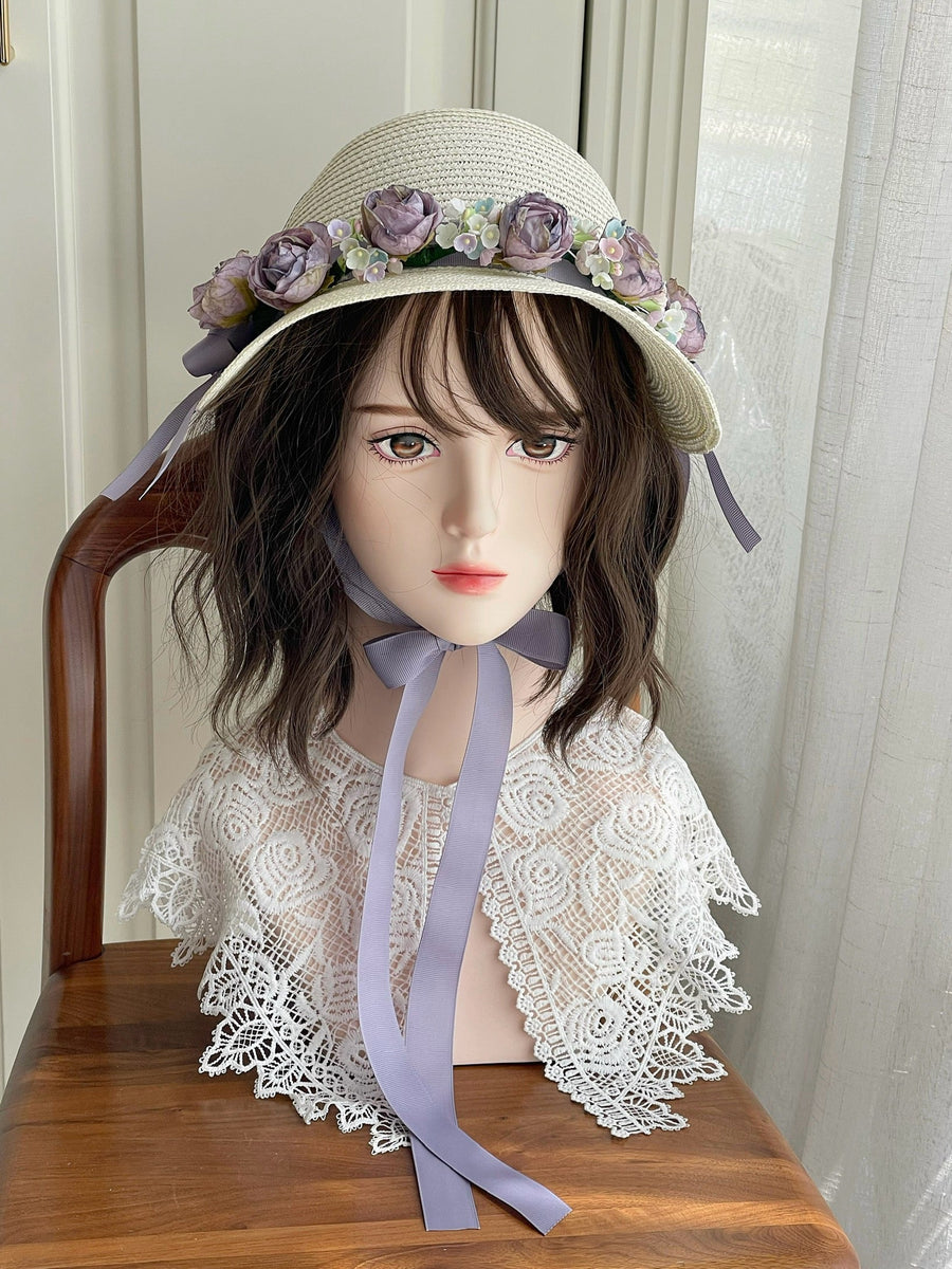 Vintage Flower Bonnet Hat– The Cottagecore