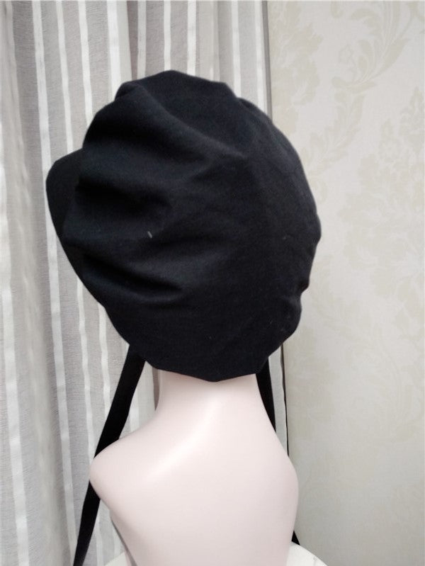 Black Colonial Bonnet Hat– The Cottagecore
