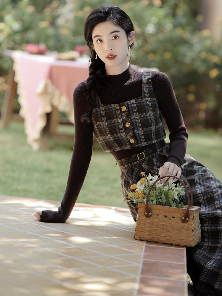 Dark Academia Plaid Set– The Cottagecore