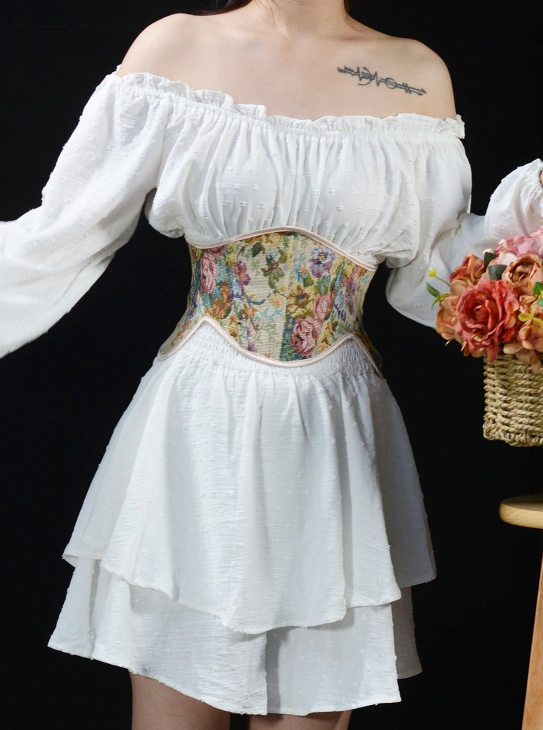 Lace Up Vintage Panting Short Corset– The Cottagecore