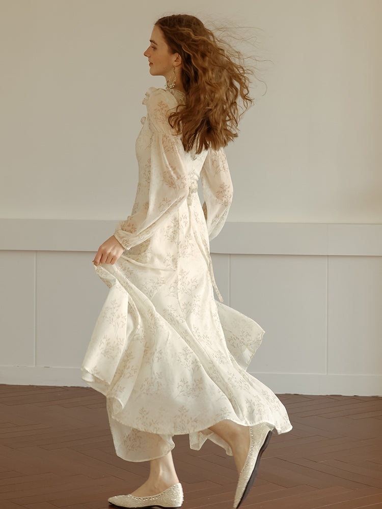 French Hyper Feminine Dress– The Cottagecore