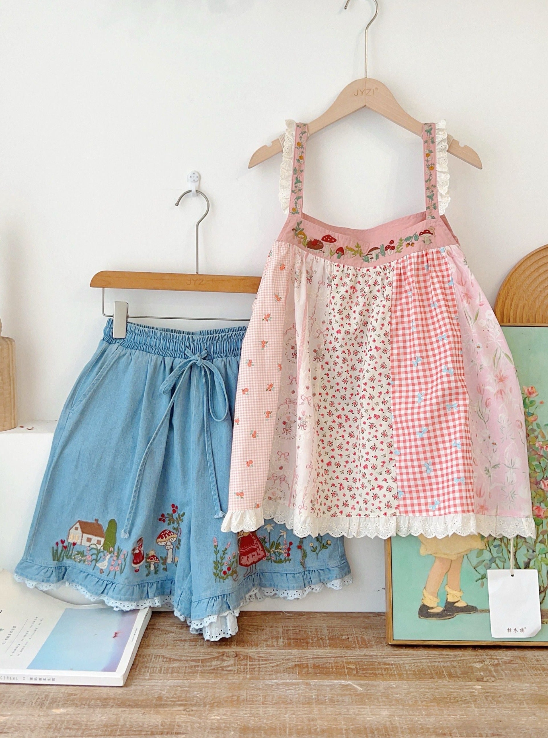 Super Cute Mushroom Embroidered Cami Top– The Cottagecore