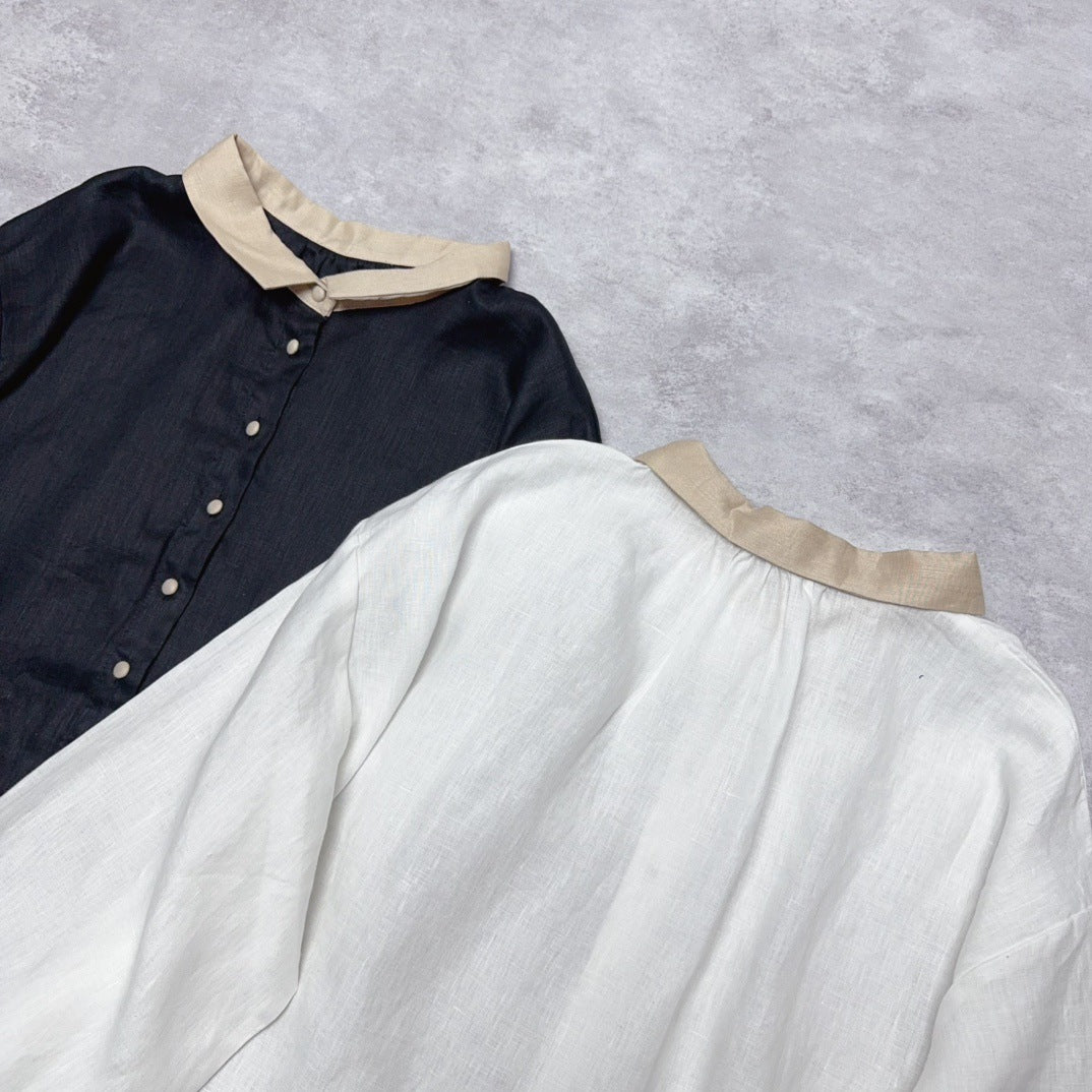 100% Linen Blouse– The Cottagecore