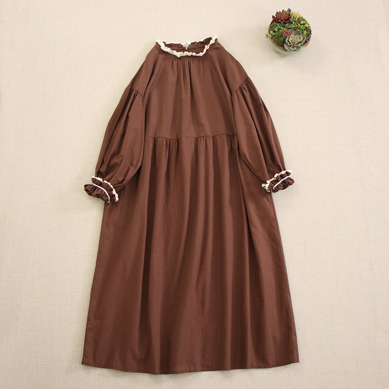 Lace Collar Bottom Dress– The Cottagecore