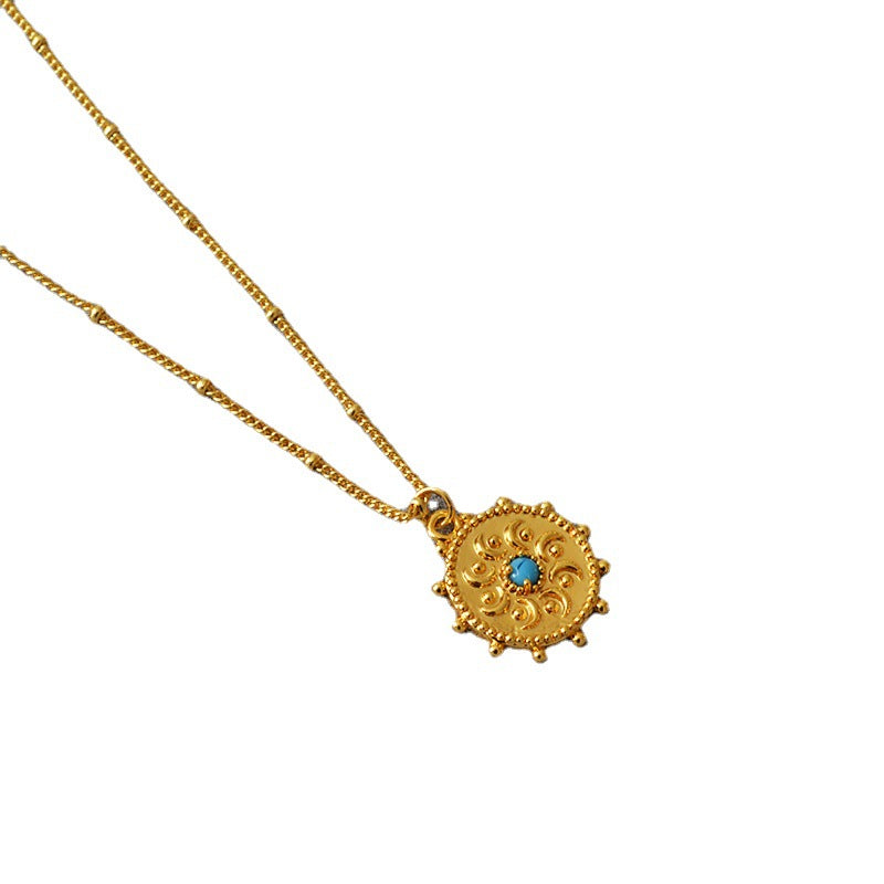 Royal Embossed Pendant Necklace– The Cottagecore