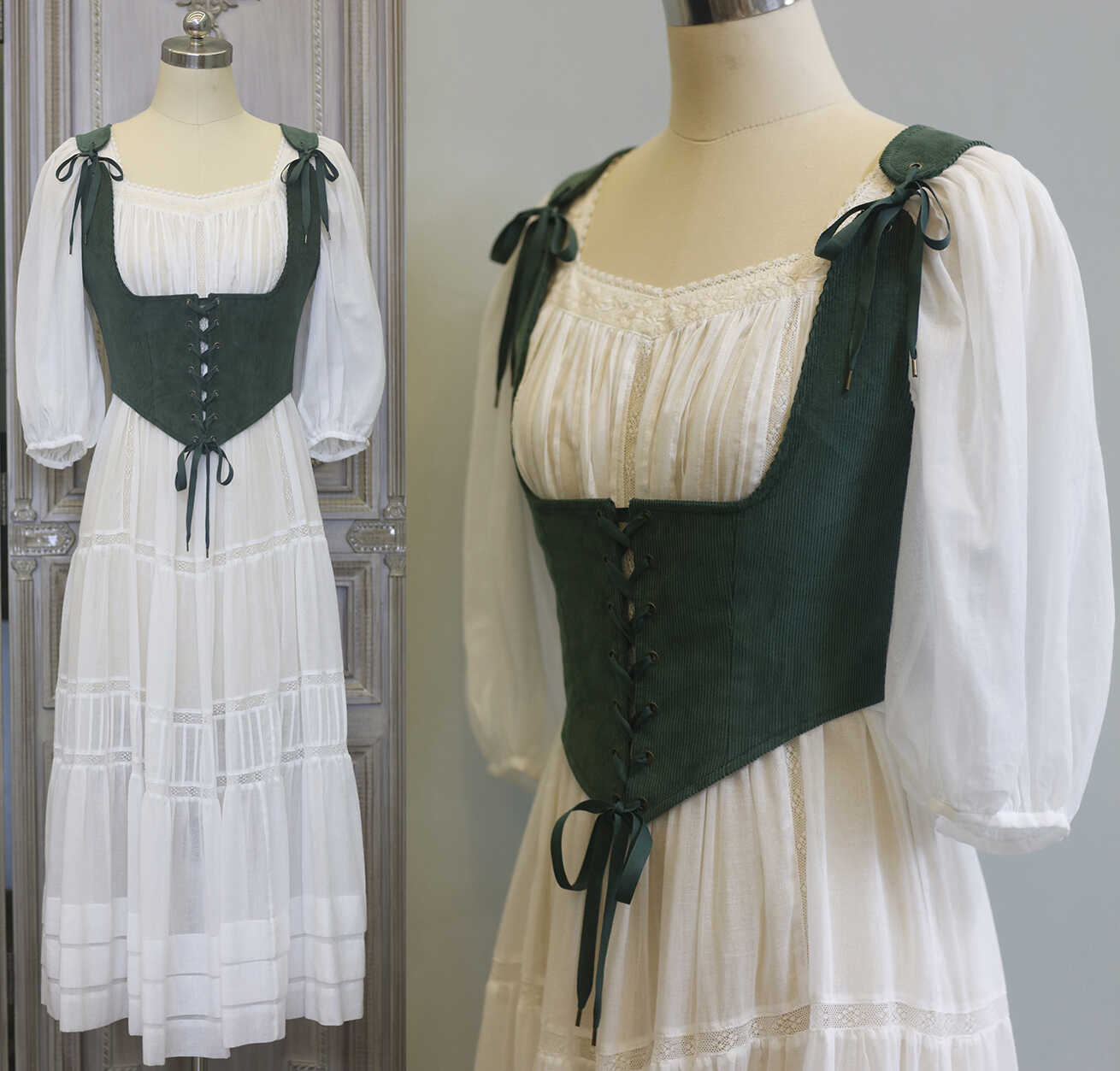 Vintage Cotton Corduroy Corset– The Cottagecore