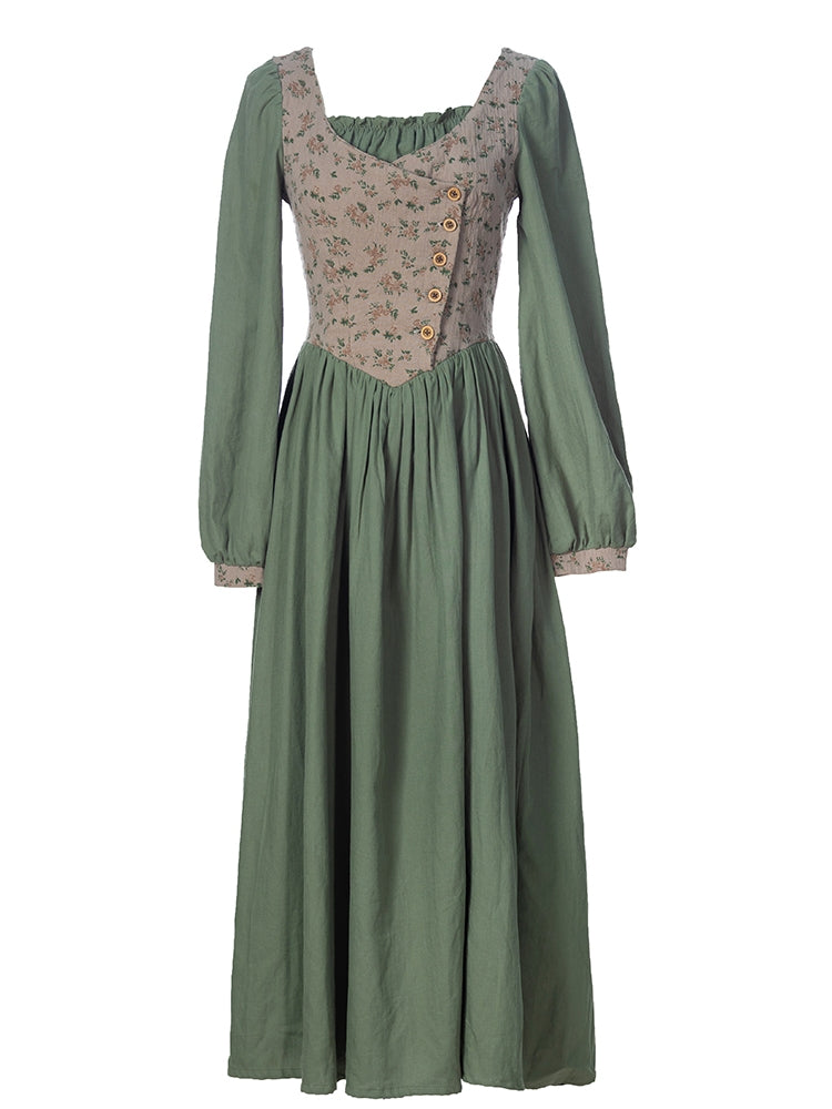 Prairie Vibe Countryside Dress (kerchief included)– The Cottagecore