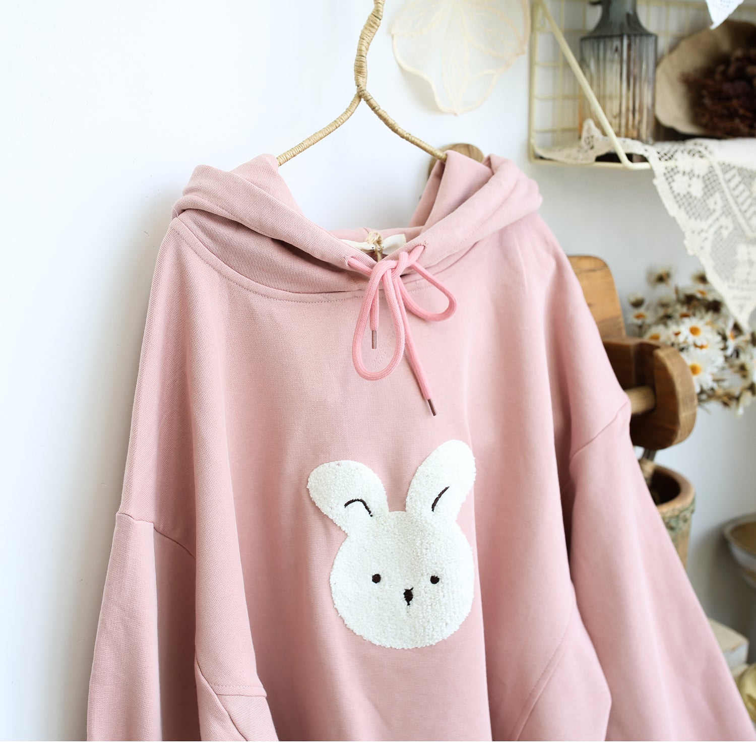 Cute Rabbit Loose Fit Hoodie– The Cottagecore