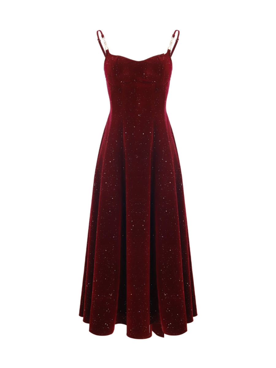 French Wine Red Slip Dress– The Cottagecore