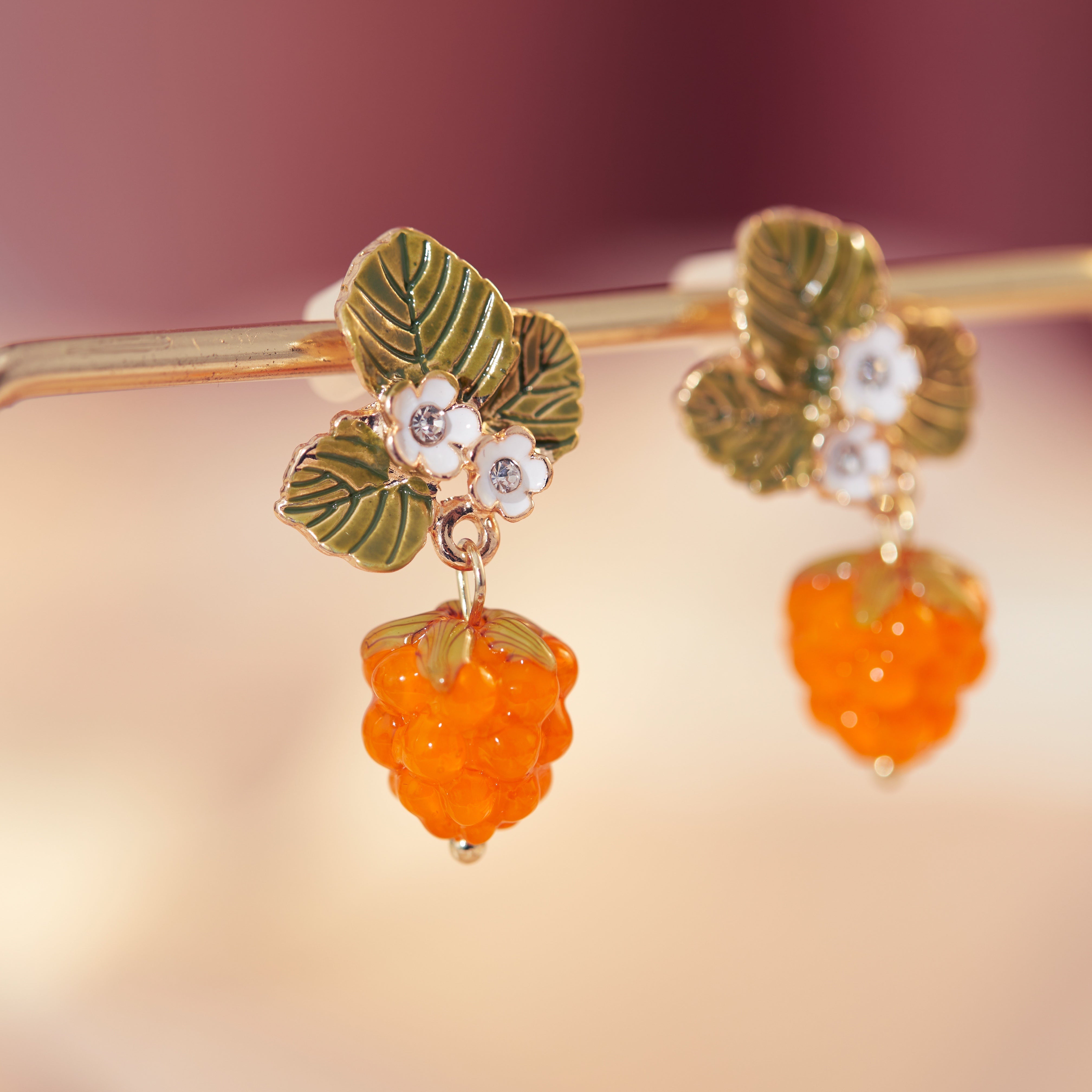 Cute Raspberry Earrings– The Cottagecore