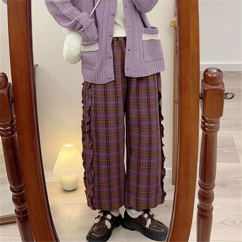 Wide Leg Plaid Pants– The Cottagecore