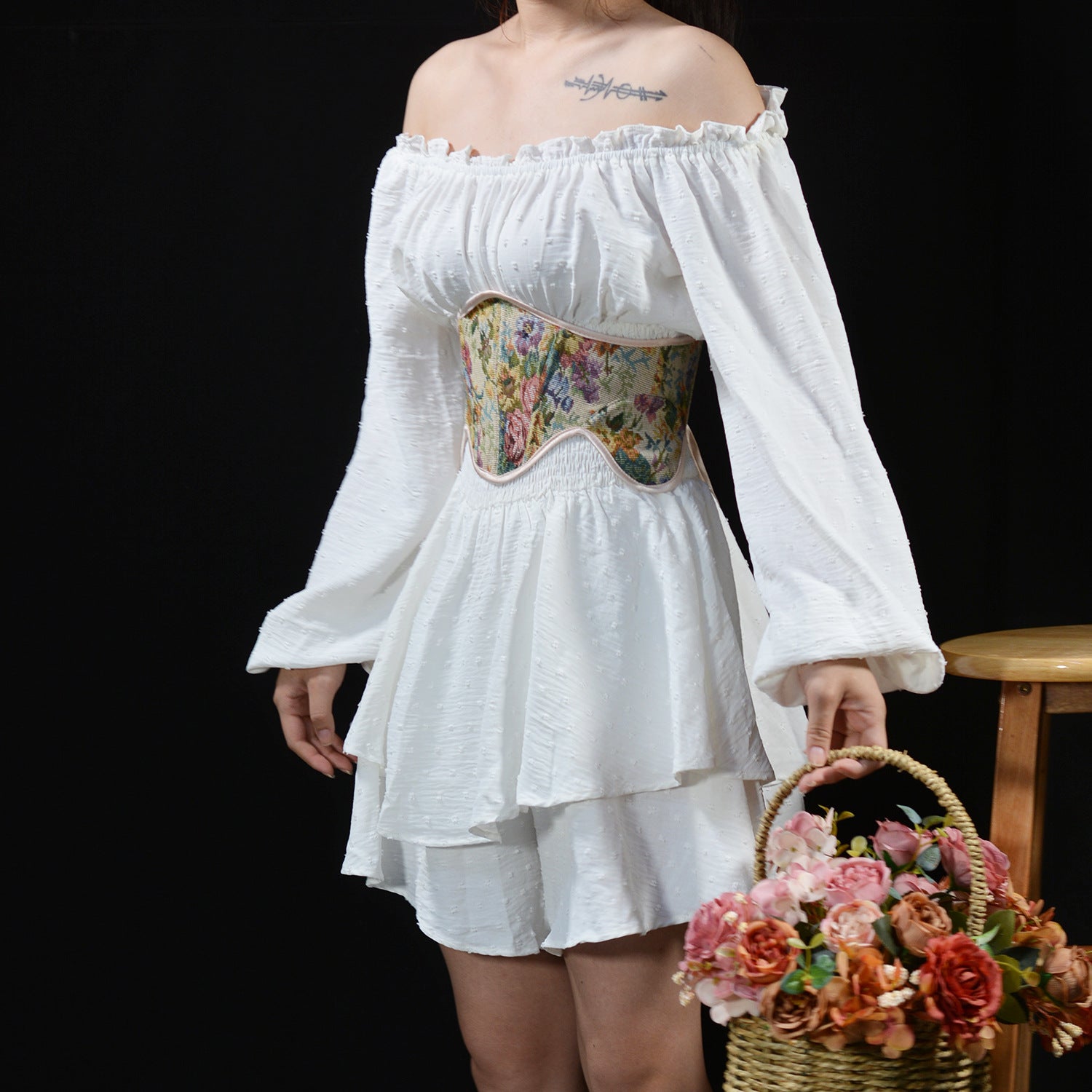 Lace Up Vintage Panting Short Corset– The Cottagecore